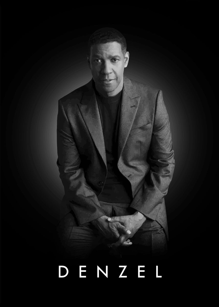 'Denzel Washington' Poster, picture, metal print, paint by Bo Kev ...