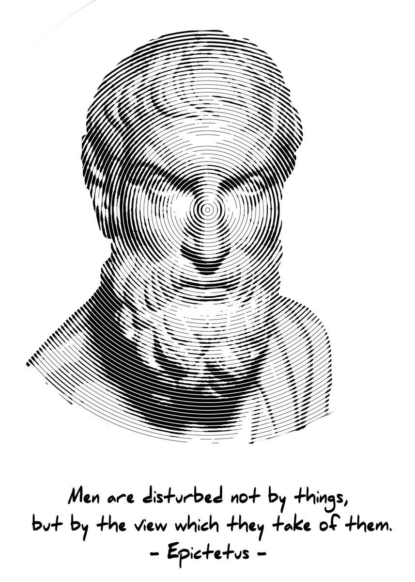 'Epictetus ' Poster, picture, metal print, paint by Sevin Yoga | Displate