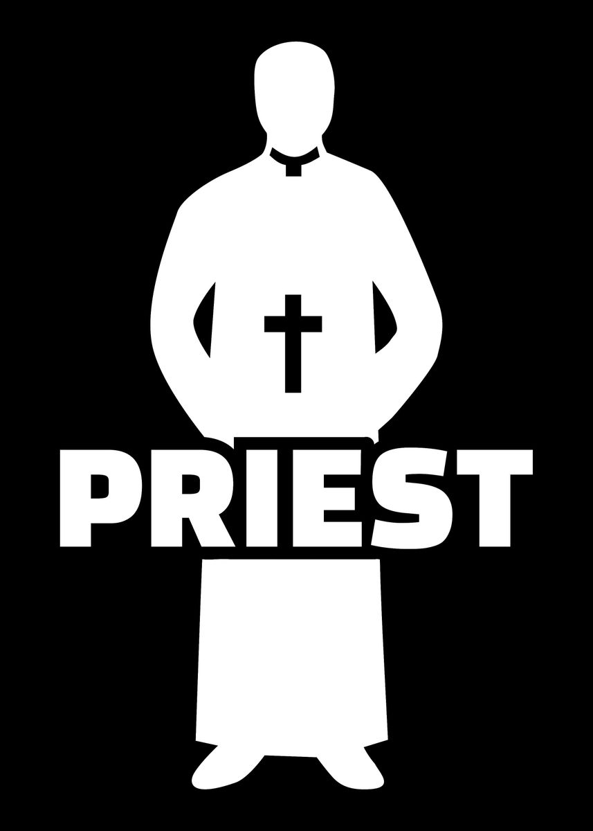 'Priest' Poster, picture, metal print, paint by Designzz | Displate