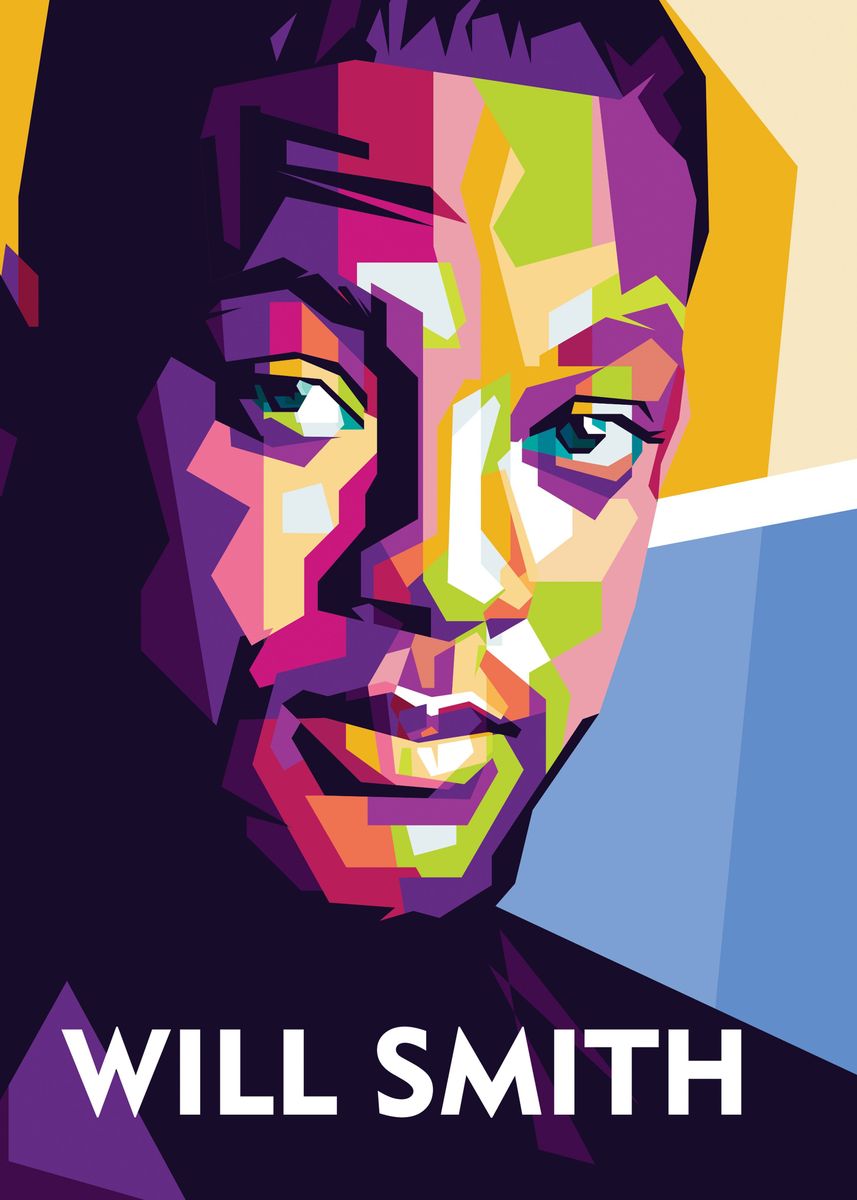'Will Smith' Poster, picture, metal print, paint by Muhammad Renaldy ...