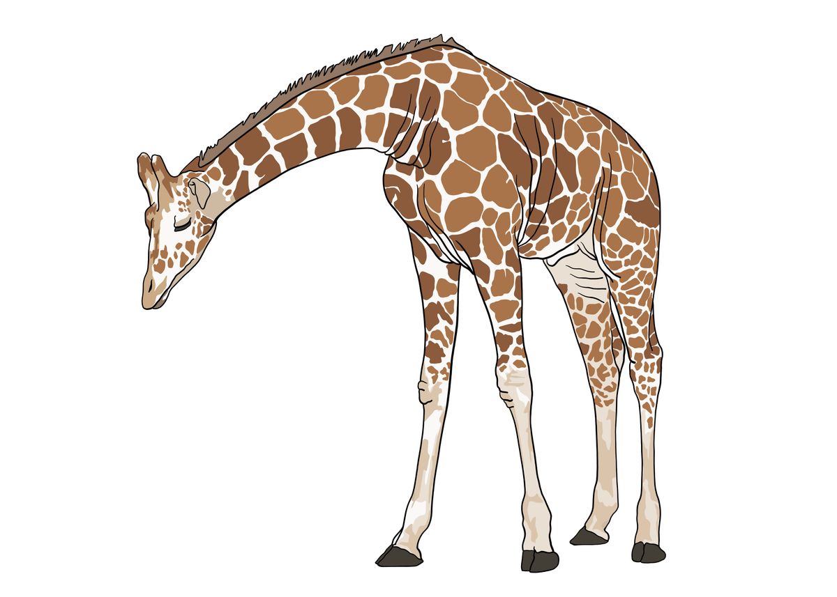 'Giraffe' Poster by Anime Manga | Displate