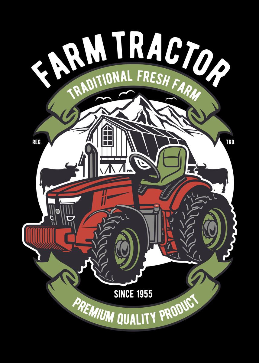 'Tractor' Poster by On Game | Displate