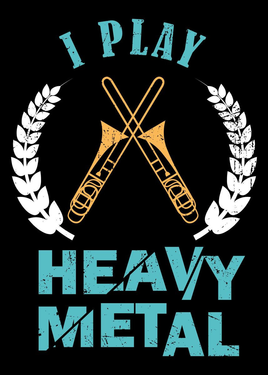 'Trombone Musician' Poster, picture, metal print, paint by ...