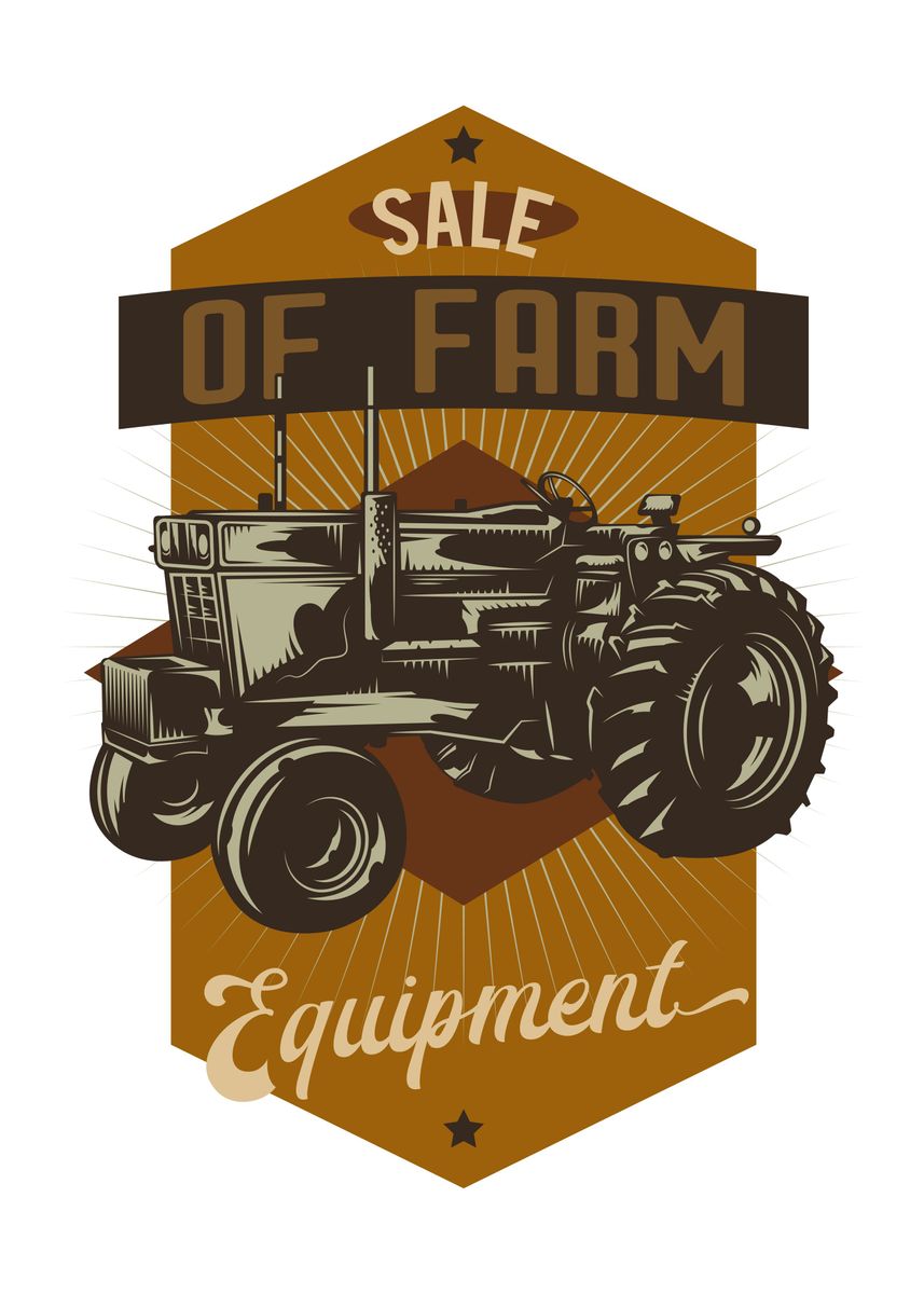 'Tractor' Poster by On Game | Displate