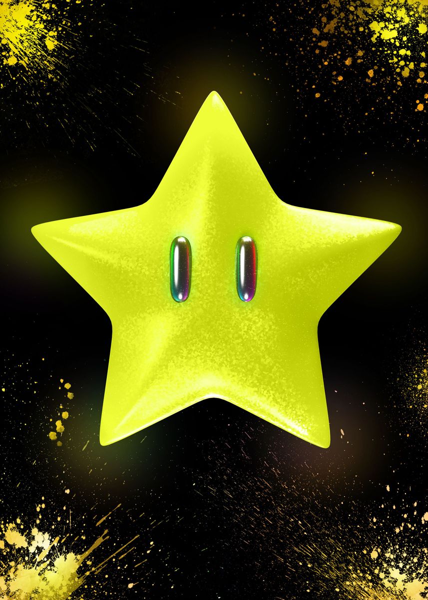 'Super Star' Poster, picture, metal print, paint by Simon Garcia | Displate