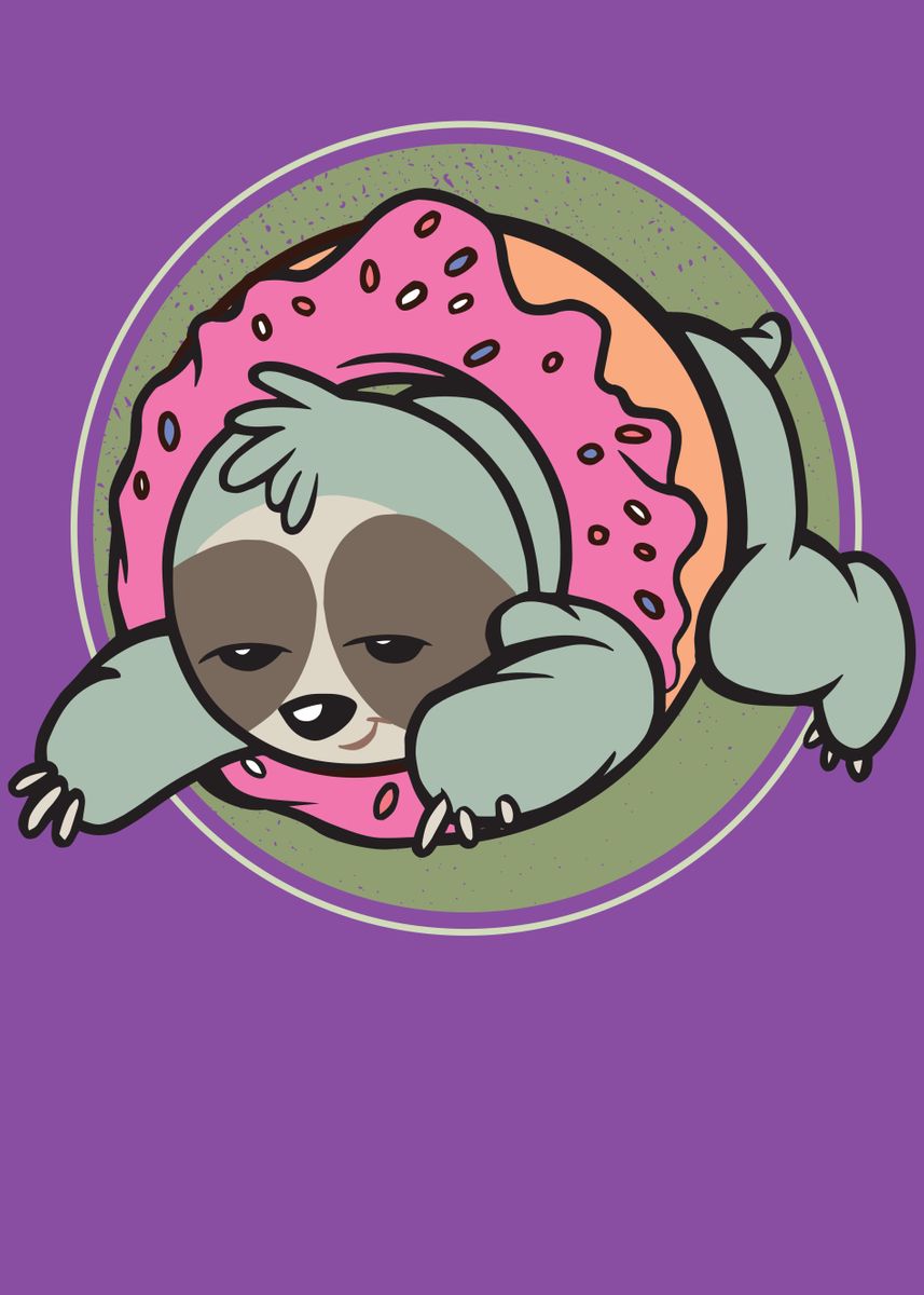 'Baby Sloth' Poster by MrColorUp | Displate