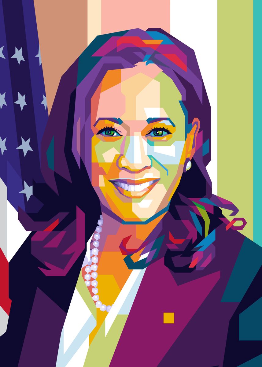 'Kamala Harris Senator' Poster, picture, metal print, paint by Erick ...