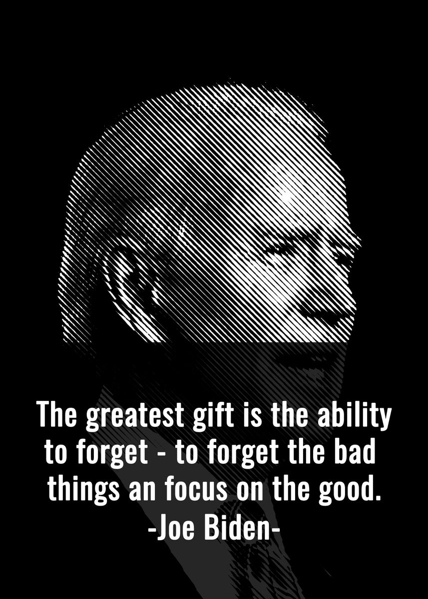 'Joe Biden Quotes' Poster, picture, metal print, paint by Roni Aji ...