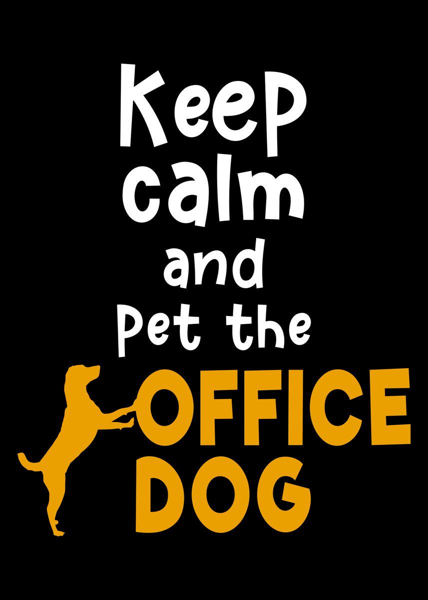 'Office Dog' Poster by Christian | Displate