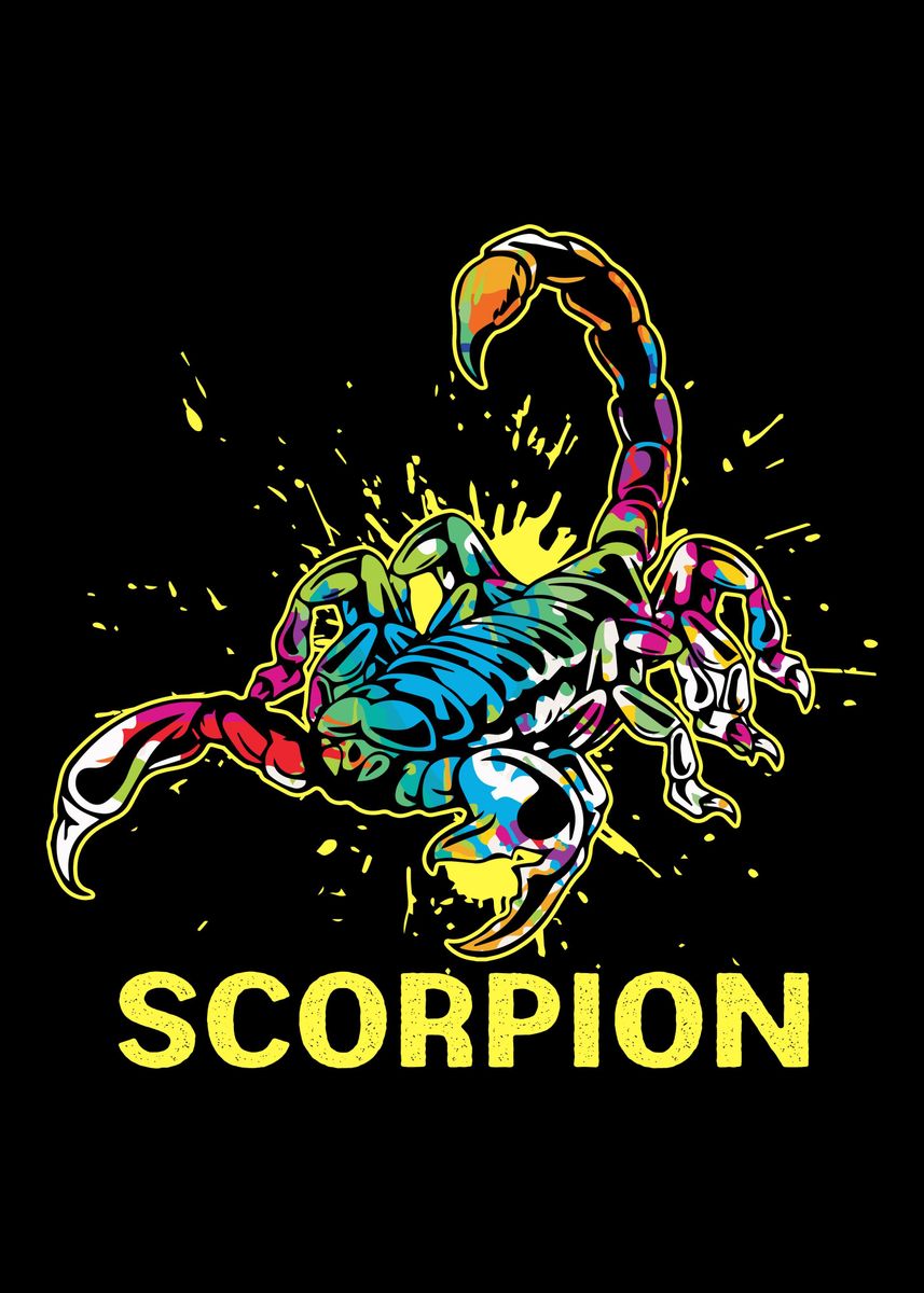 'Scorpion Horoscope Scorpio' Poster, picture, metal print, paint by ...