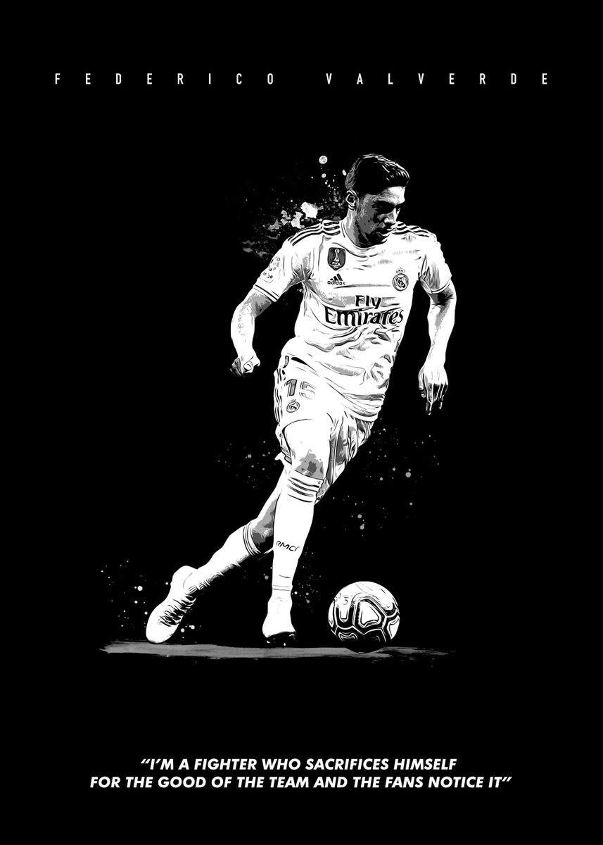 'FEDERICO VALVERDE' Poster, picture, metal print, paint by Trending ...