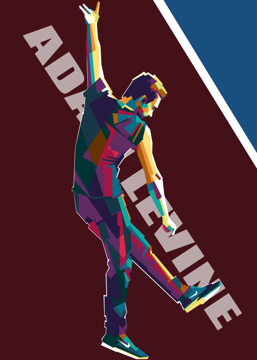 'Adam Levine' Poster, picture, metal print, paint by Fill Artwork ...