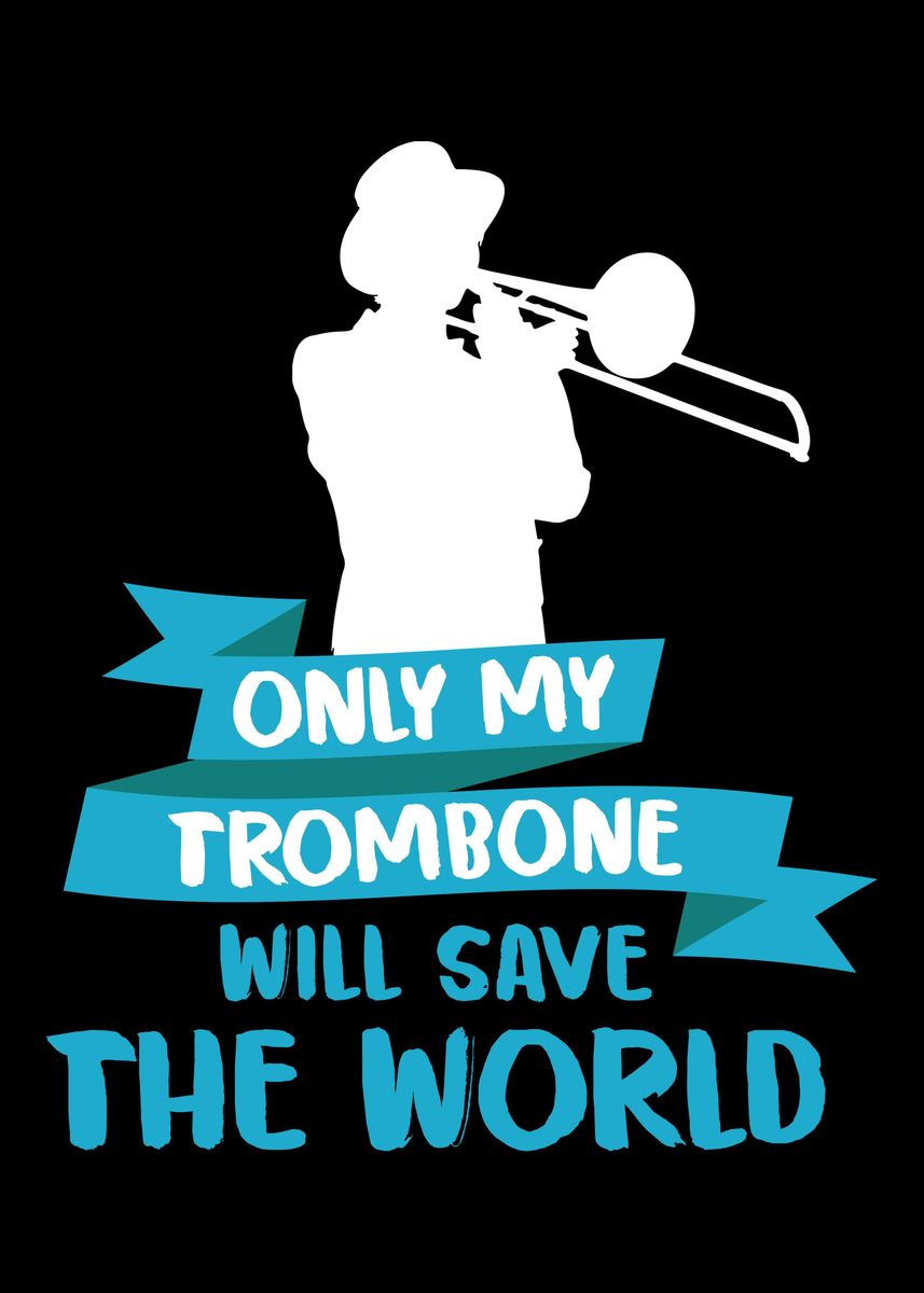 'Trombone Marching Band' Poster, picture, metal print, paint by ...