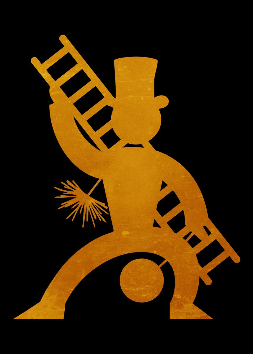 'Funny Chimney sweeper Quot' Poster, picture, metal print, paint by ...