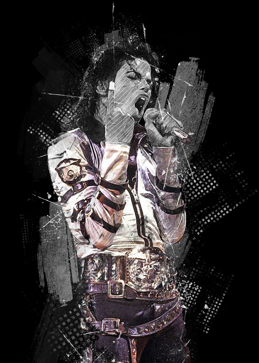 'Michael Jackson ' Poster, picture, metal print, paint by San ...