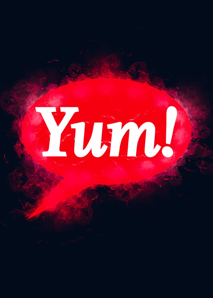 'yum smoke' Poster, picture, metal print, paint by shiner artist | Displate
