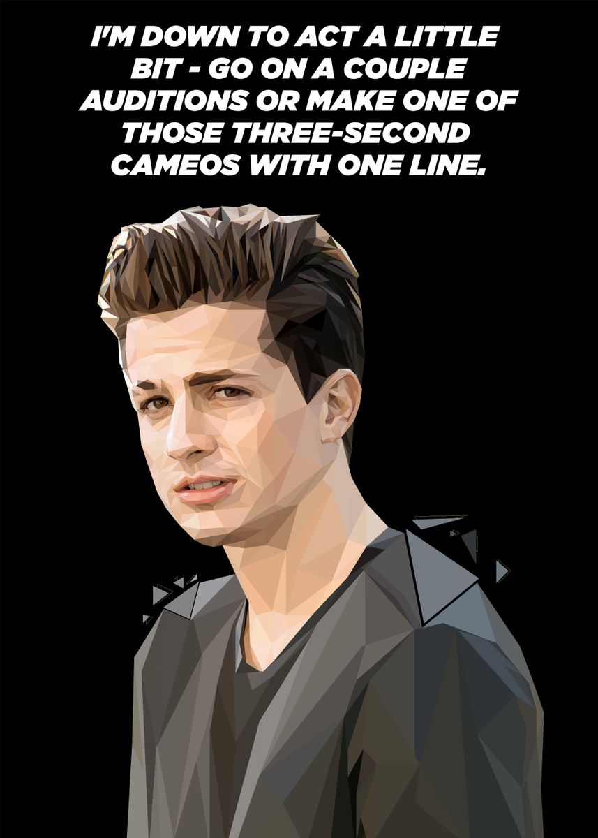'charlie puth' Poster, picture, metal print, paint by Most Popular Cult ...