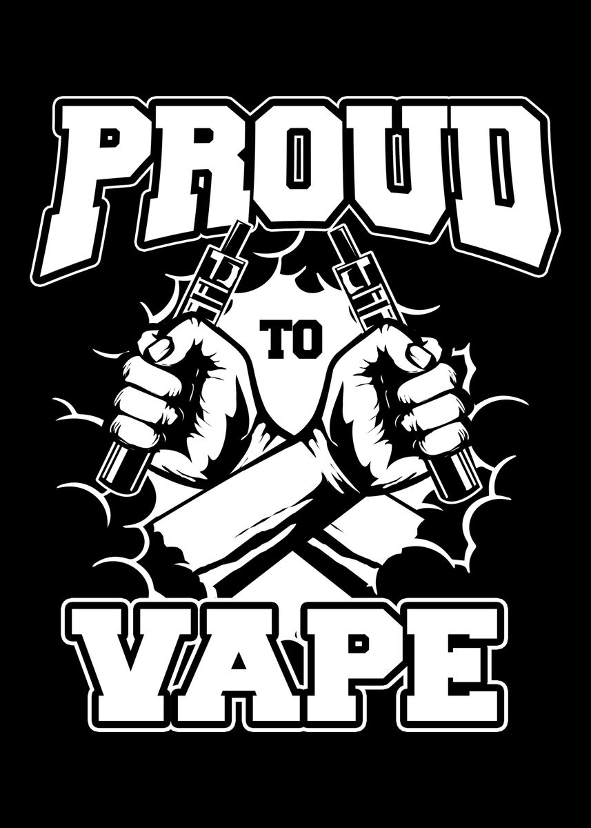 'Vape Vaper Vaping' Poster, picture, metal print, paint by FunnyGifts ...