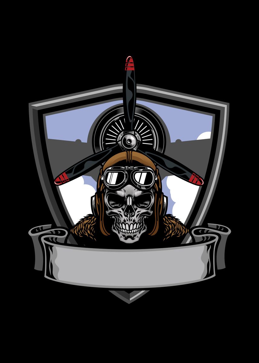 'Pilot' Poster, picture, metal print, paint by Charlie Song Lyrics ...