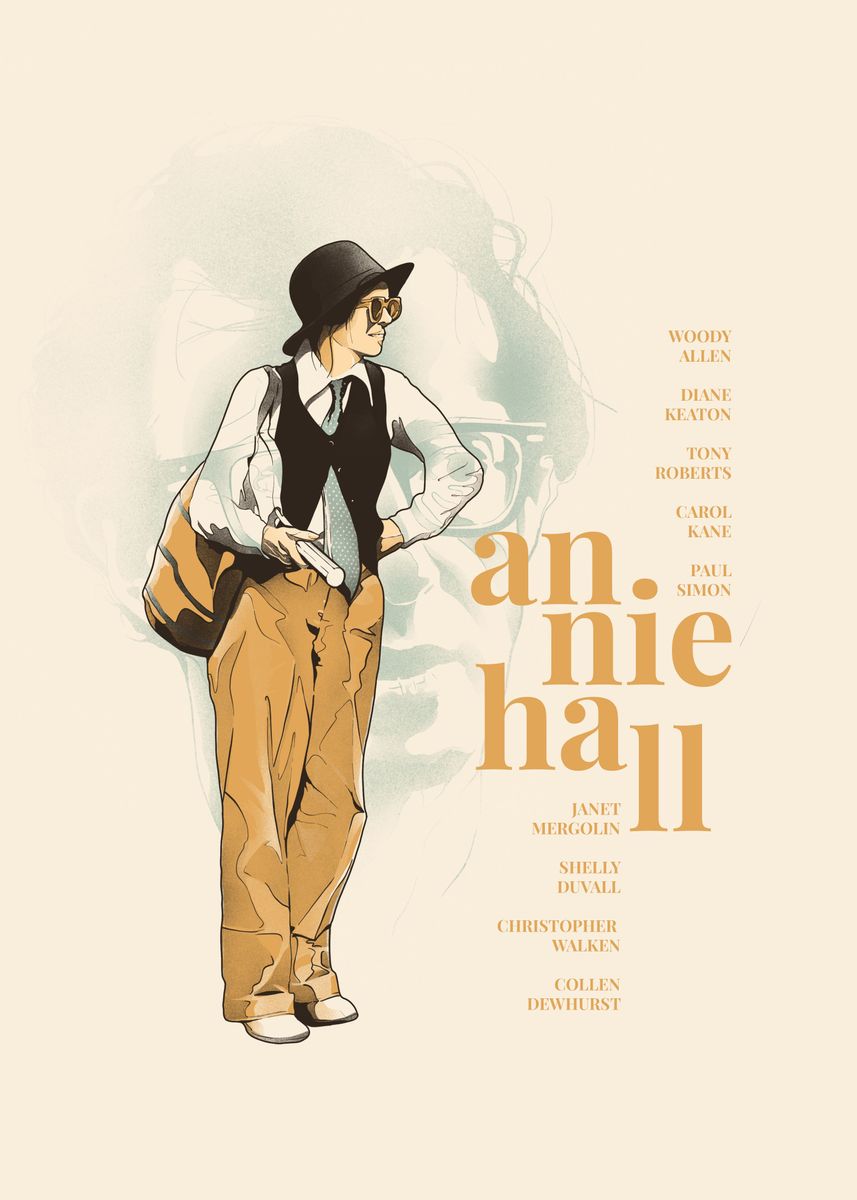 'Annie Hall' Poster, picture, metal print, paint by Fourteen Lab | Displate
