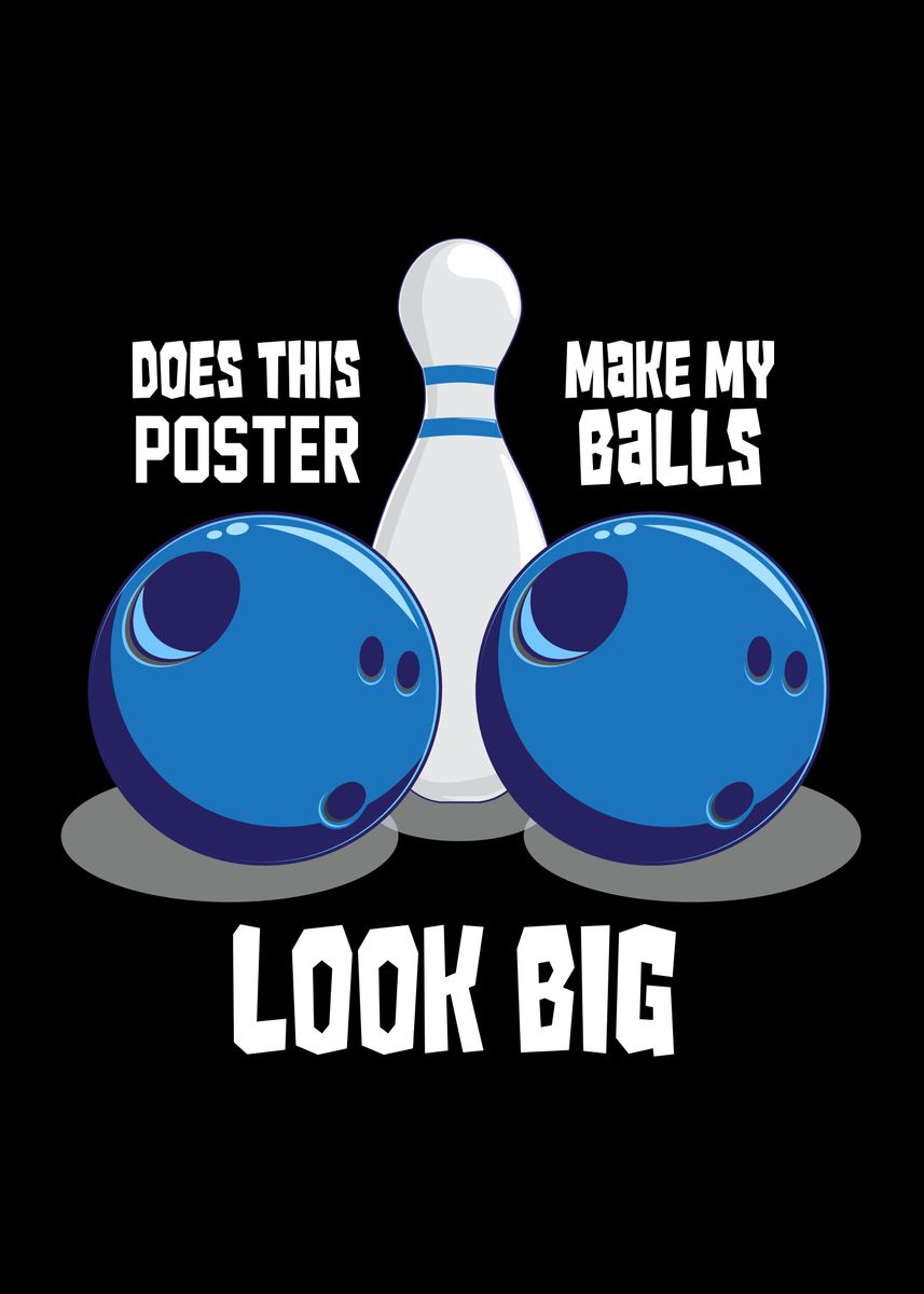 'Funny Bowling Balls' Poster by Andrea Guenther | Displate