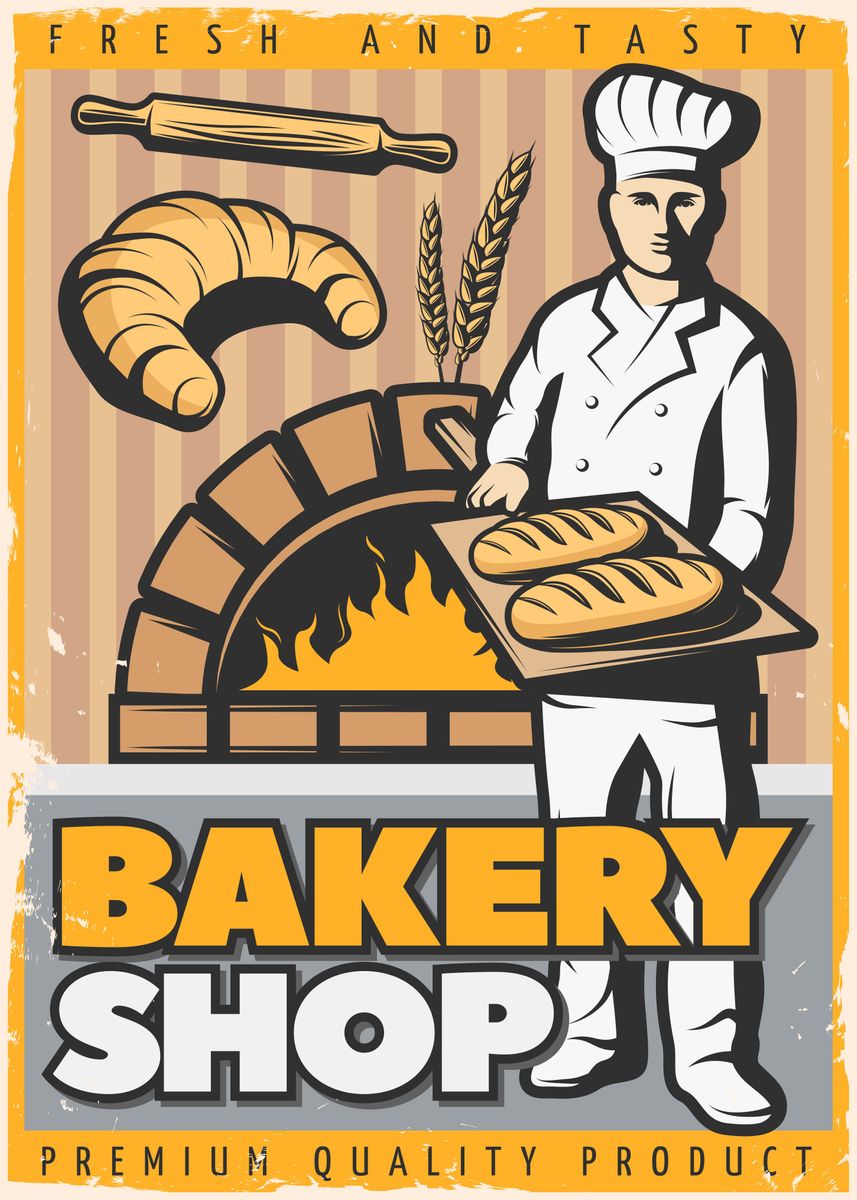 'baker' Poster by Game Manga | Displate