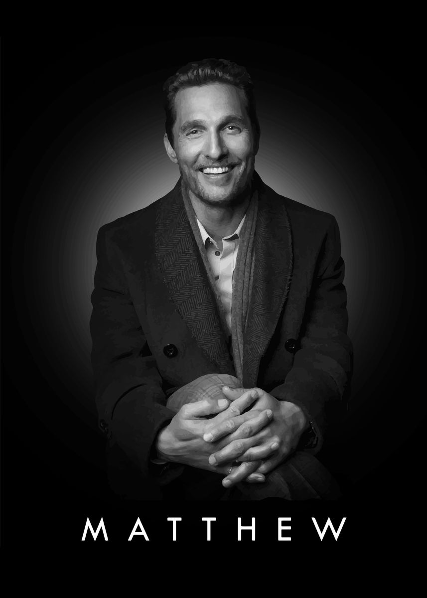 'Matthew McConaughey' Poster, picture, metal print, paint by Bo Kev | Displate