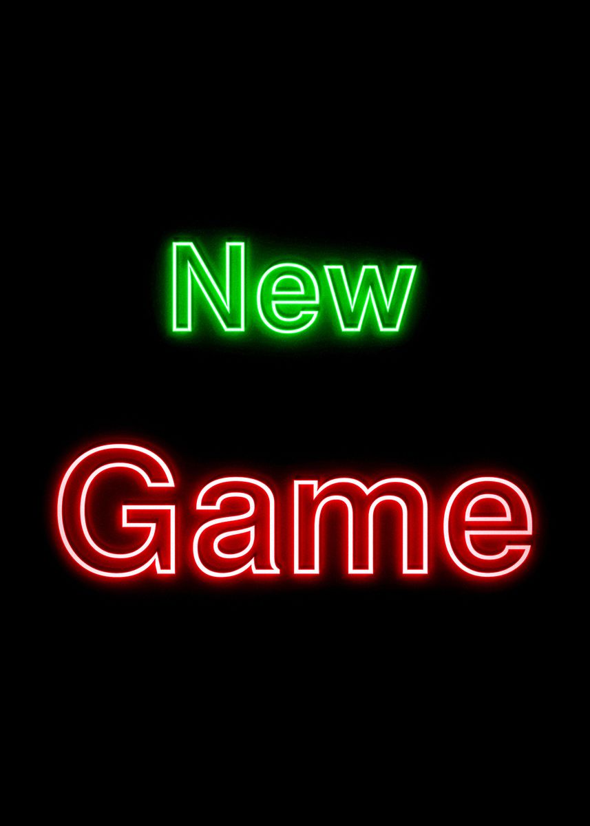 'new game ' Poster, picture, metal print, paint by The Bright Art ...