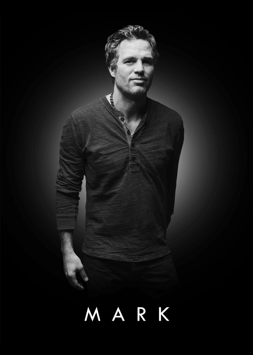 'Mark Ruffalo' Poster, picture, metal print, paint by Bo Kev | Displate