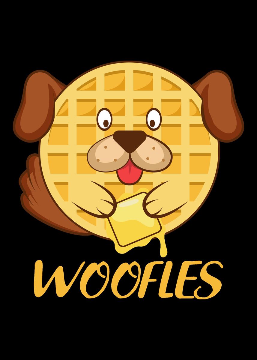 'Woofles Dog Owner Gift' Poster, picture, metal print, paint by ...