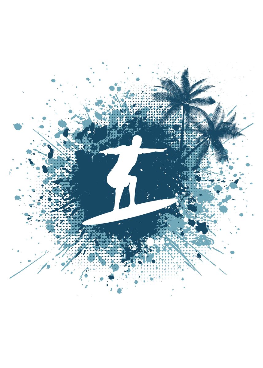 'Surf' Poster by Motivation Charllie | Displate