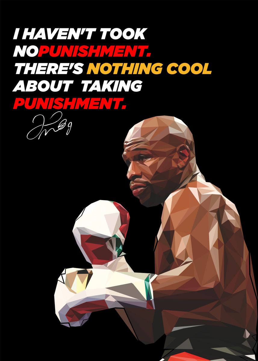 'floyd money mayweather' Poster, picture, metal print, paint by Lowpoly ...