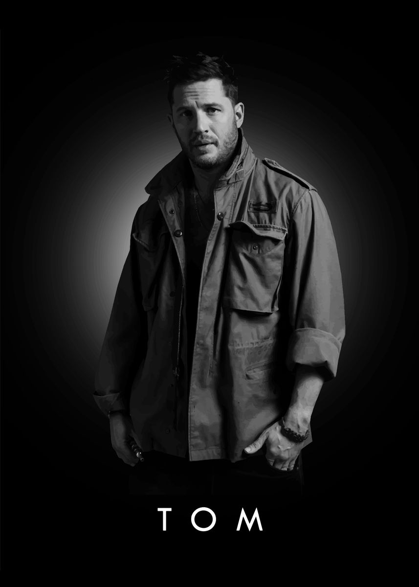 'Tom Hardy' Poster, picture, metal print, paint by Bo Kev | Displate