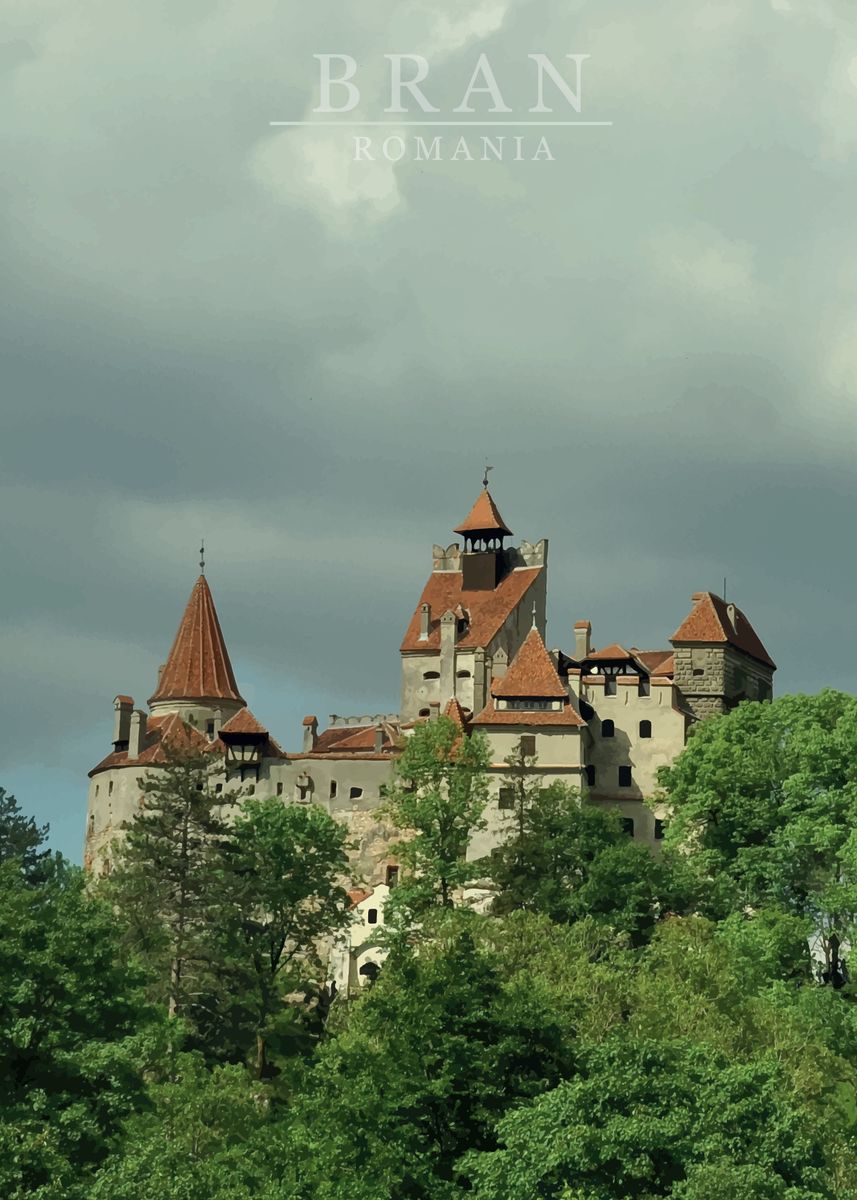 'Romania Bran castle' Poster, picture, metal print, paint by Darek ...