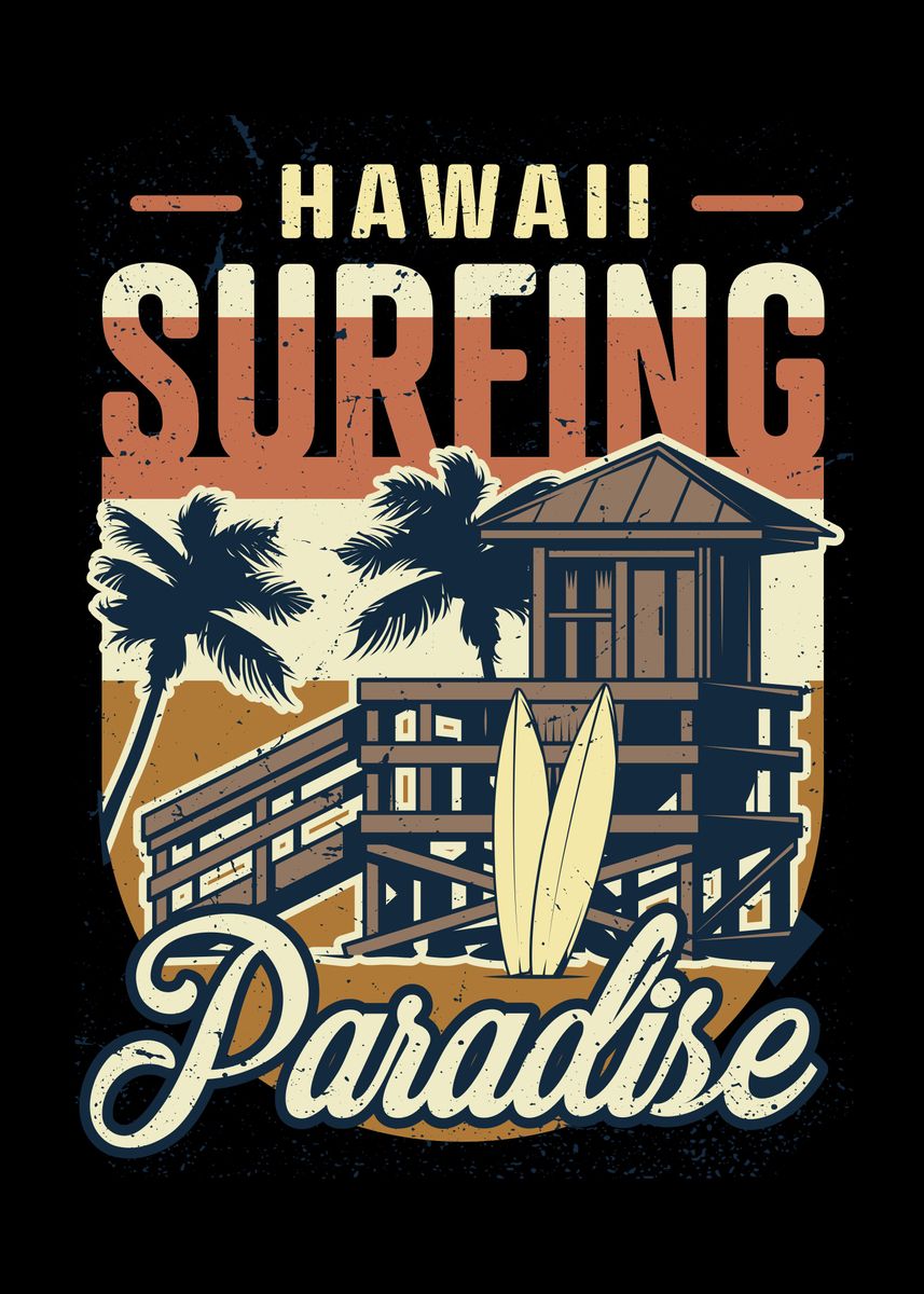 'Surf' Poster by Motivation Charllie | Displate