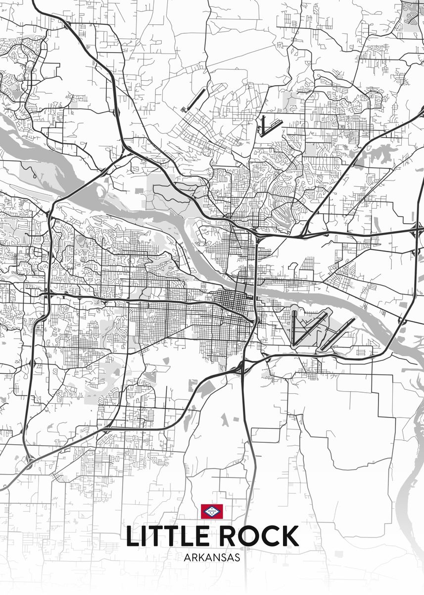 'Little Rock AR' Poster by IMR Designs | Displate