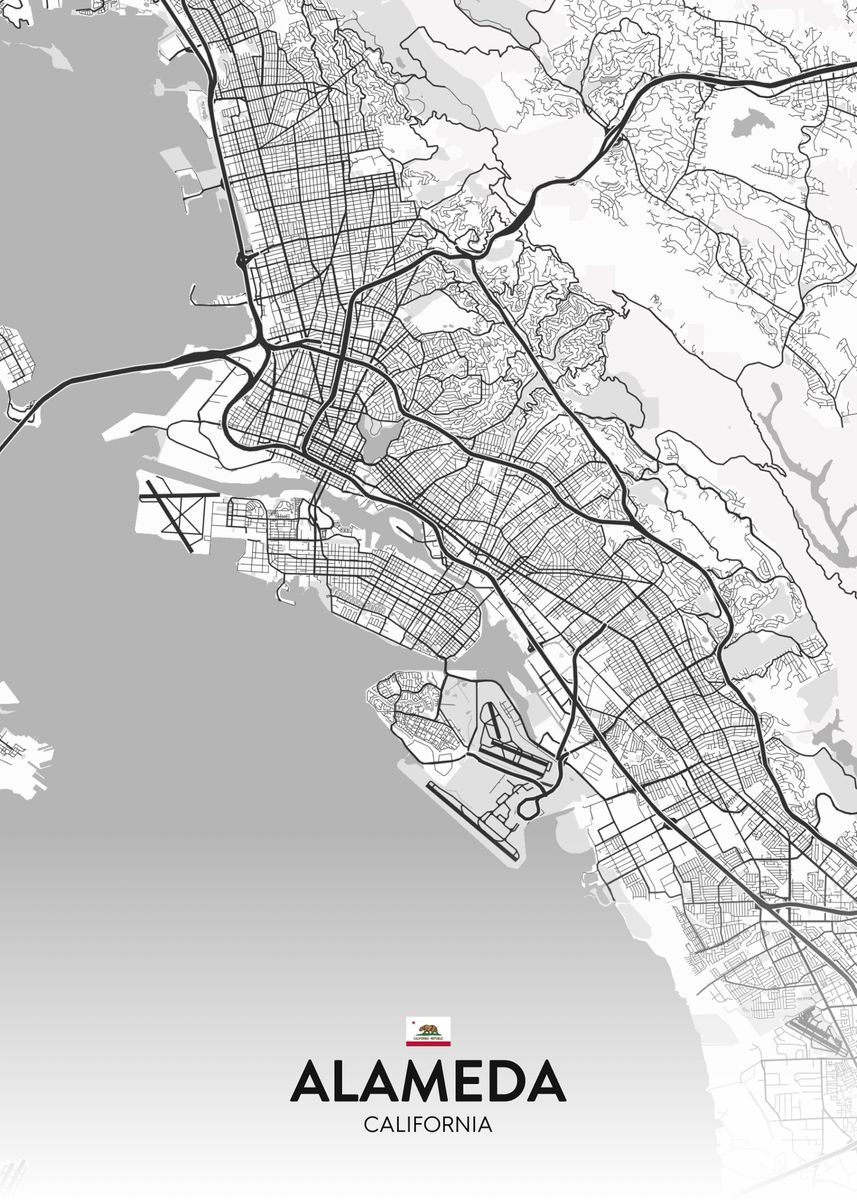 'Alameda CA' Poster by IMR Designs | Displate