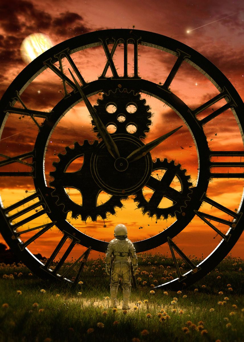 'Time' Poster, picture, metal print, paint by Nicebleed | Displate