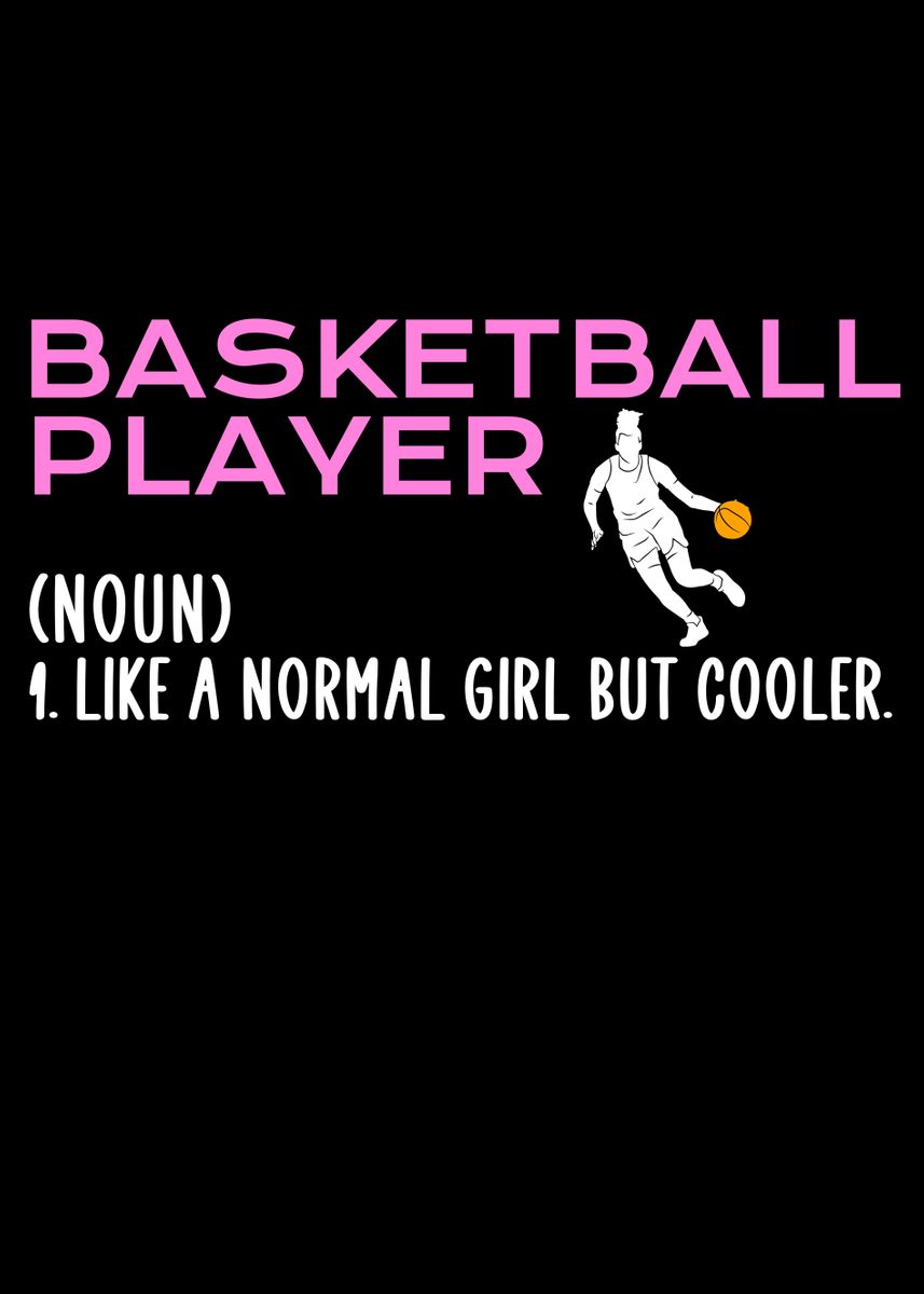 'basketball player girl' Poster, picture, metal print, paint by Andreas ...