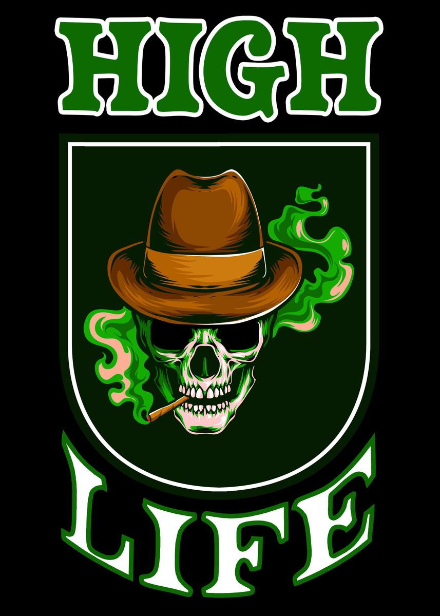 'Cannabis Weed Marihuana' Poster, picture, metal print, paint by Eye ...