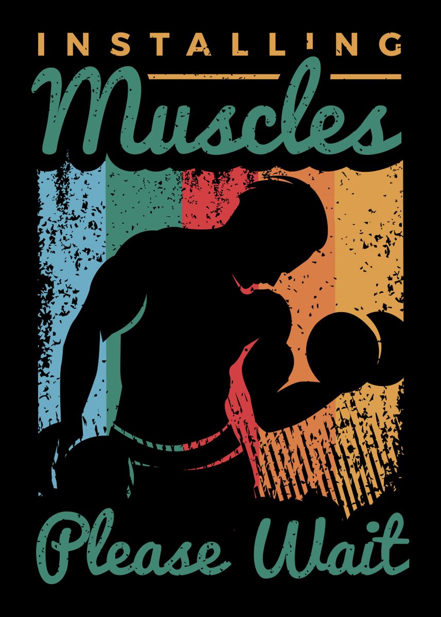 'Weightlifting Workout' Poster, picture, metal print, paint by Alley ...