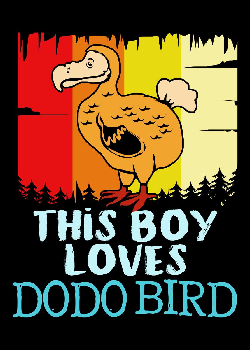 'Dodo Bird Boys' Poster, picture, metal print, paint by FunnyGifts ...