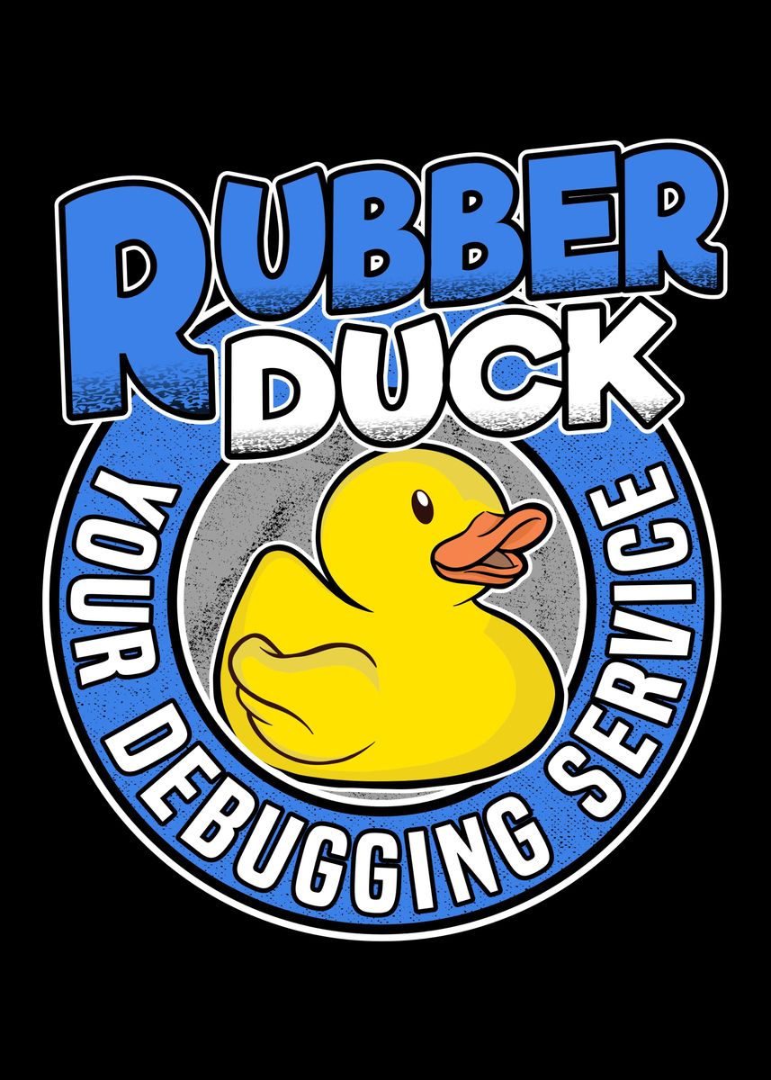 'Debugging Rubber Duck' Poster, picture, metal print, paint by dkuehnha ...