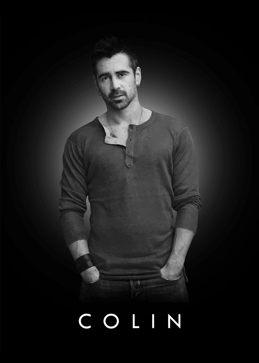'Colin Farrell' Poster, picture, metal print, paint by Bo Kev | Displate