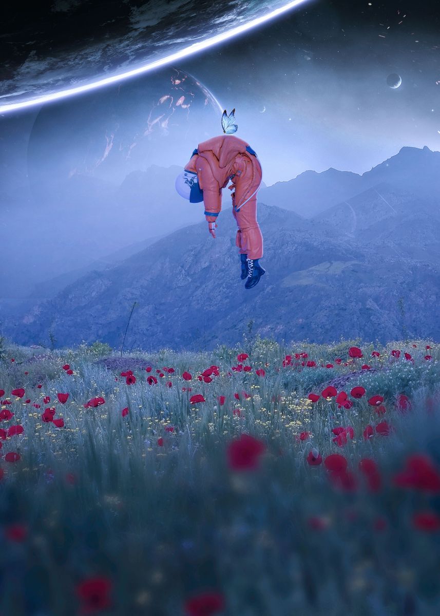 'LEVITATE' Poster, picture, metal print, paint by bevisualz | Displate