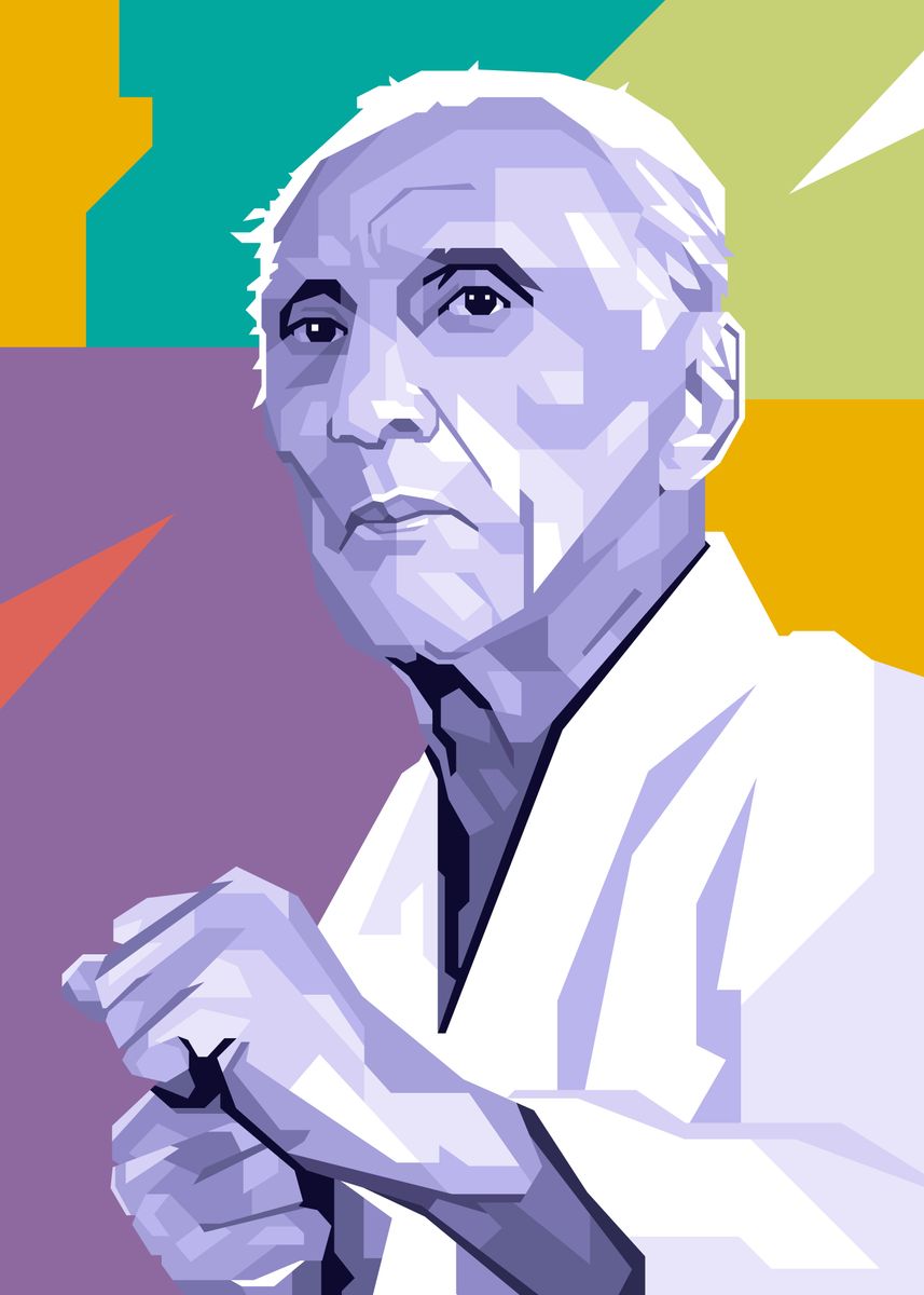 'Helio Gracie Jiu Jitsu' Poster, picture, metal print, paint by Erick ...