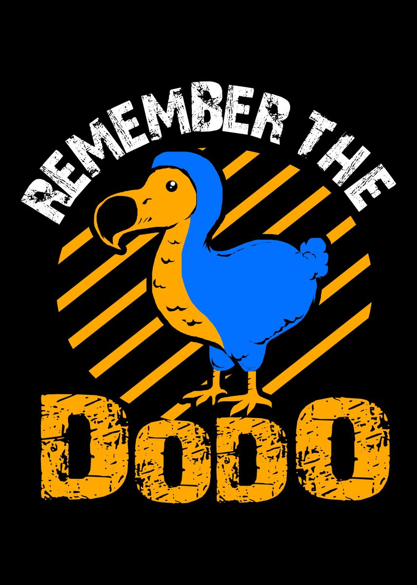 'Dodo Vintage Bird' Poster, picture, metal print, paint by FunnyGifts ...