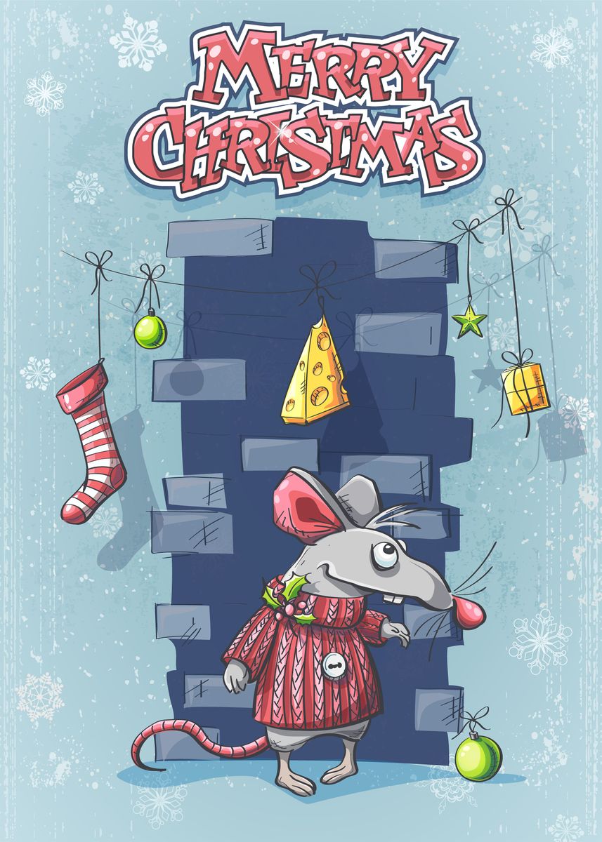 'Mouse' Poster, picture, metal print, paint by Neon Poster | Displate