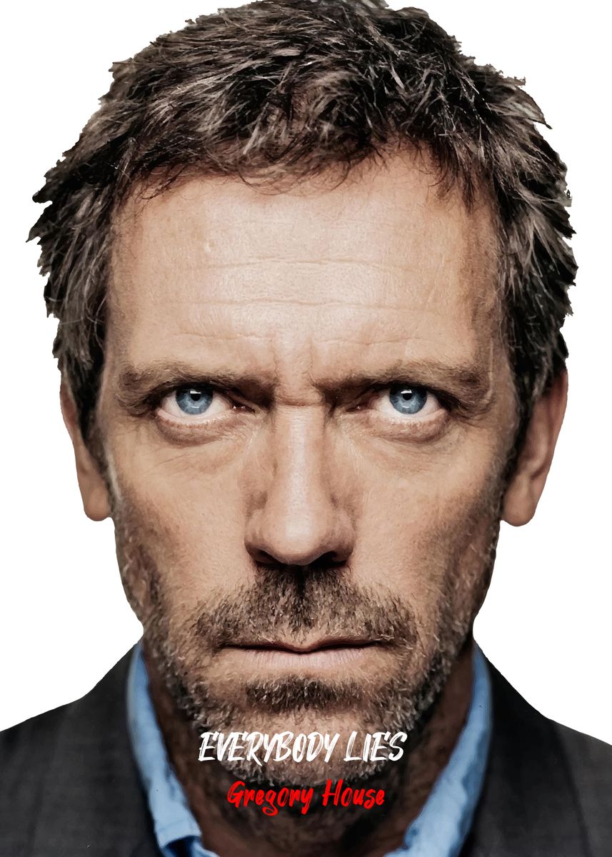 'Gregory House' Poster, picture, metal print, paint by DesignerMind ...