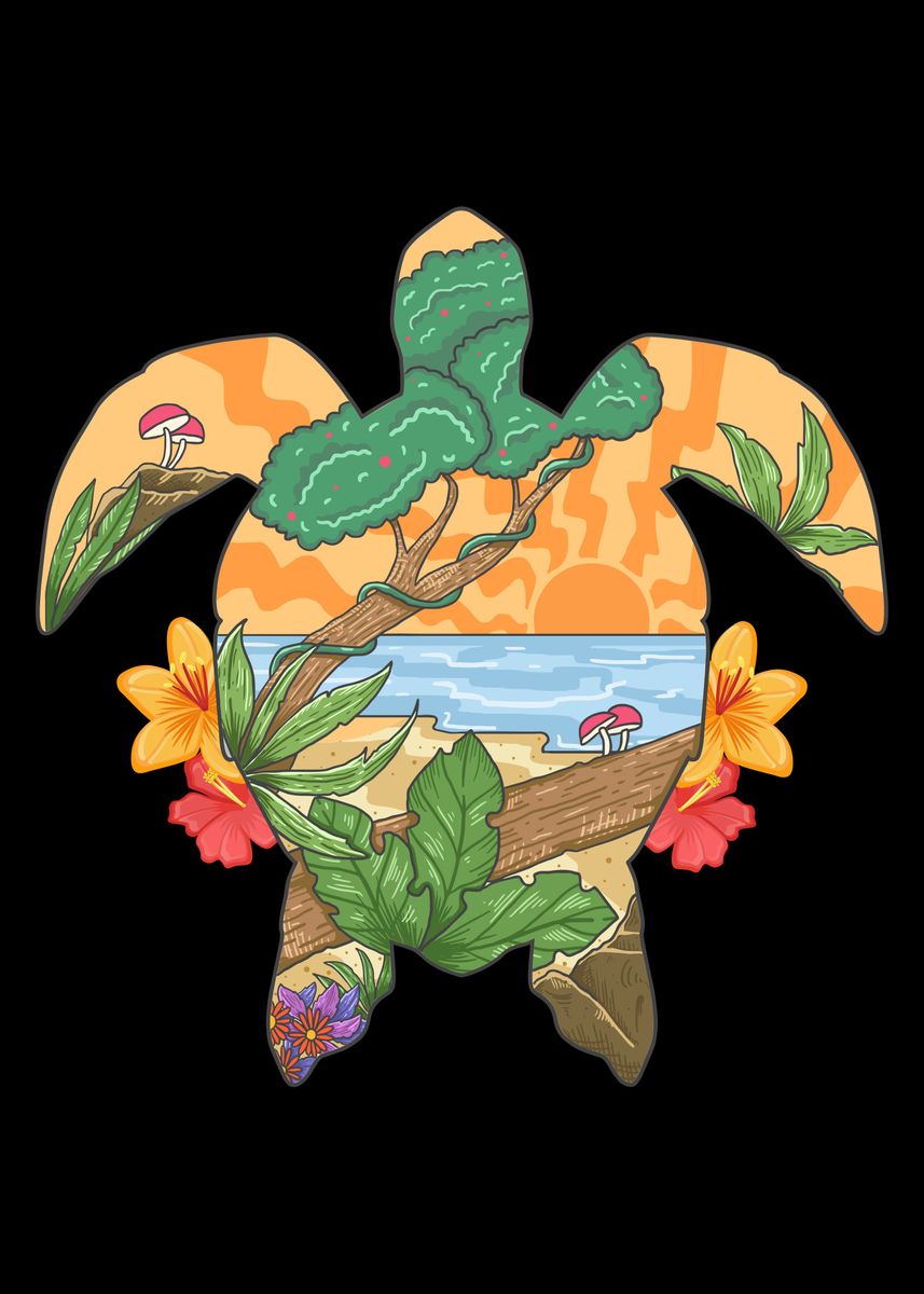 'Turtle' Poster by Motivation Charllie | Displate